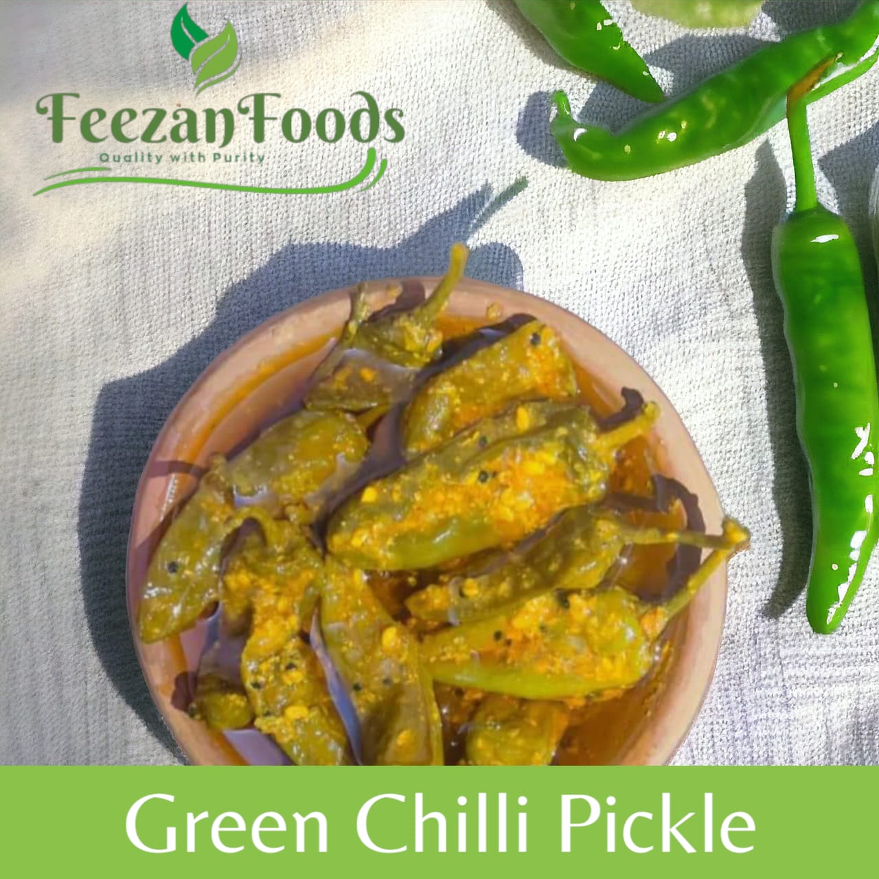 Green Chili / Sabz Mirch Achar – Feezan Foods