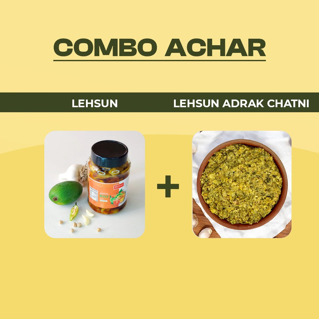 Lehsun Achar & Lehsun Adrak Chatni