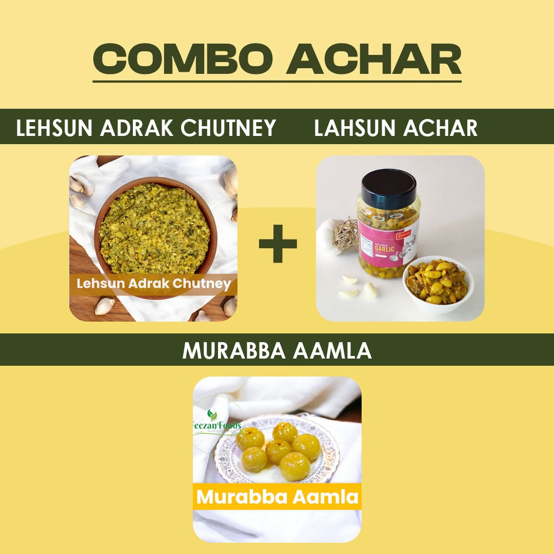 Lehsun Adrak Chutney, Lehsun Achar & Murabba aamla